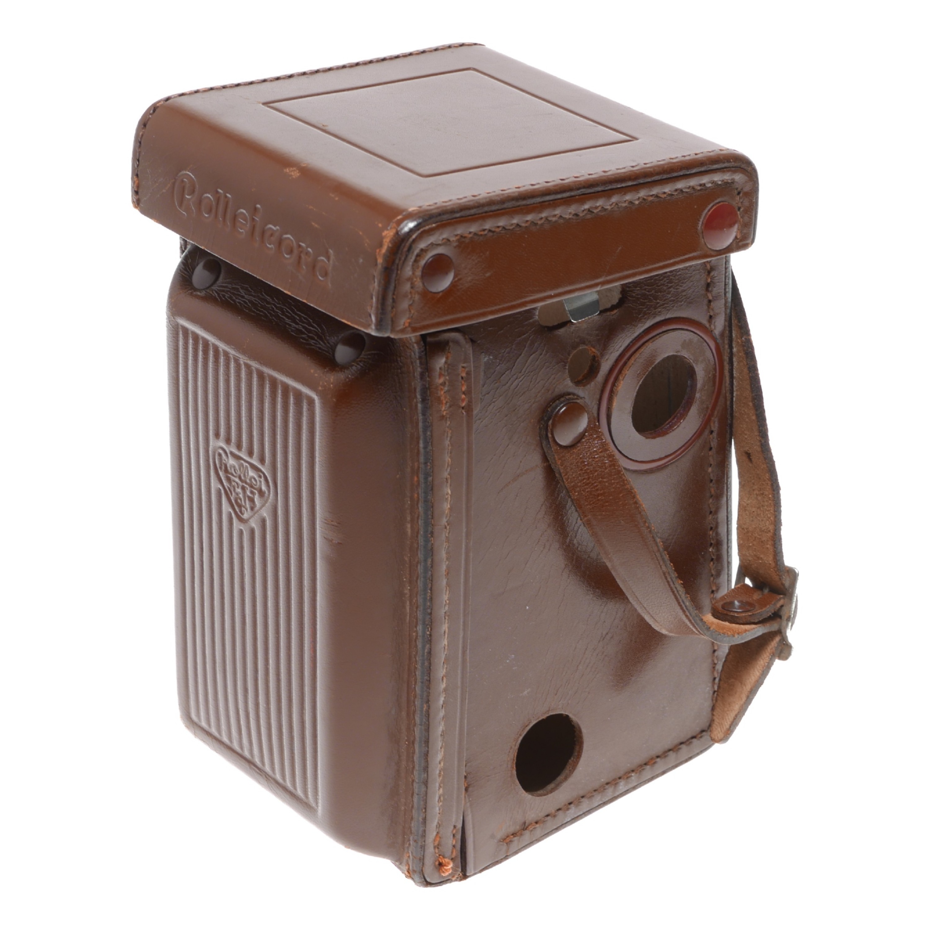 Rolleicord TLR vintage film camera antique ever ready leather case ...