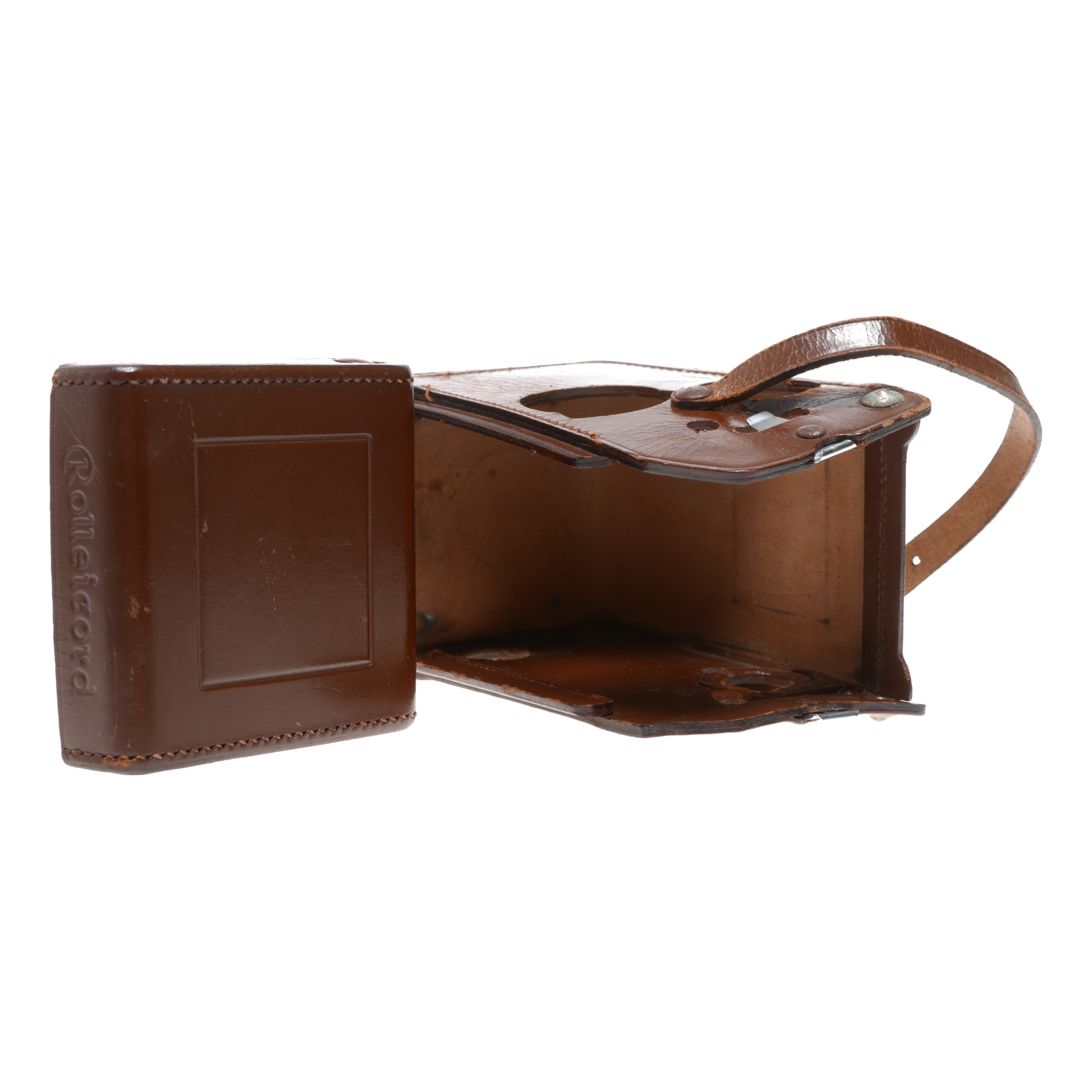 Rolleicord TLR vintage film camera antique ever ready leather case ...