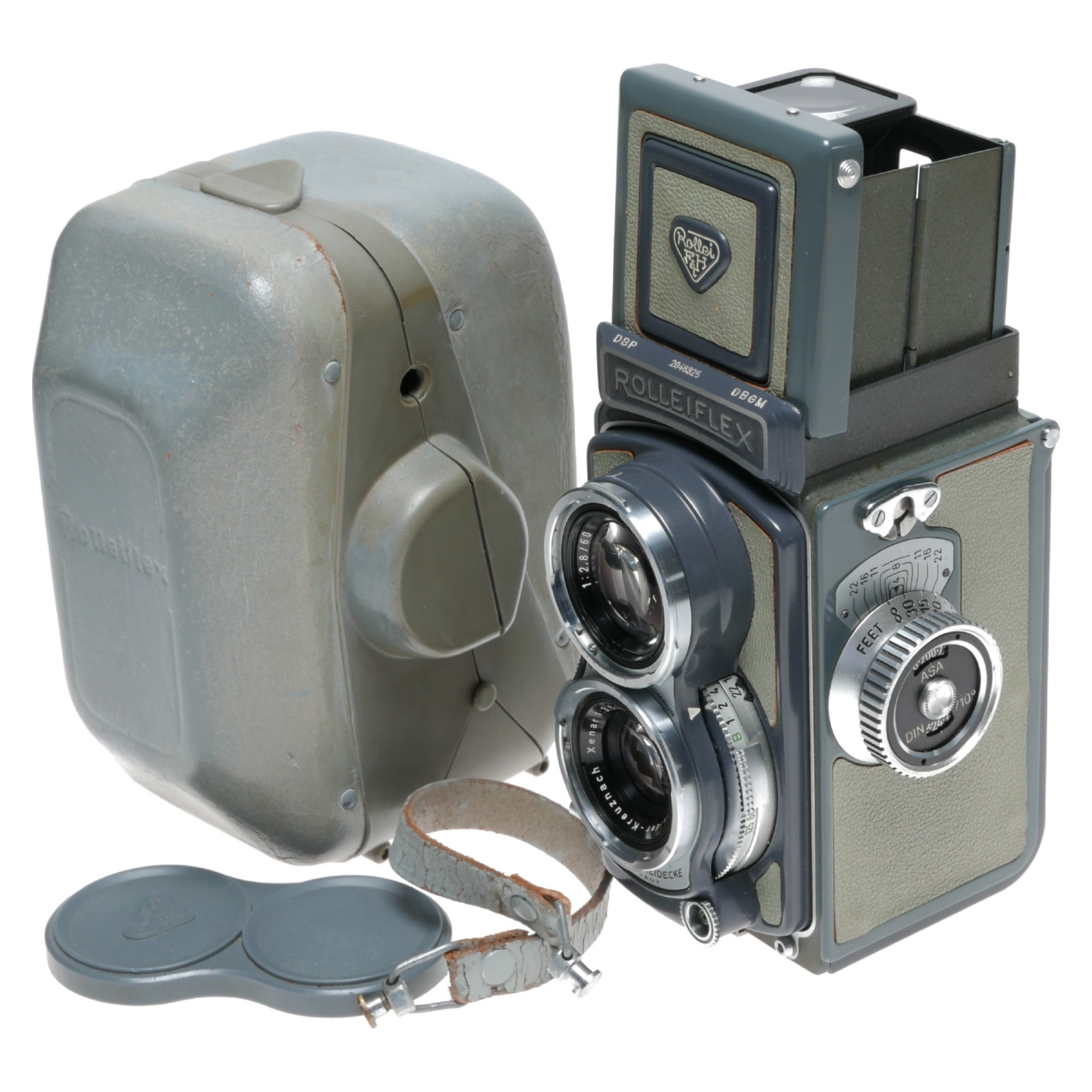 Rolleiflex 4x4 Gray Baby TLR Model K5 Film Camera