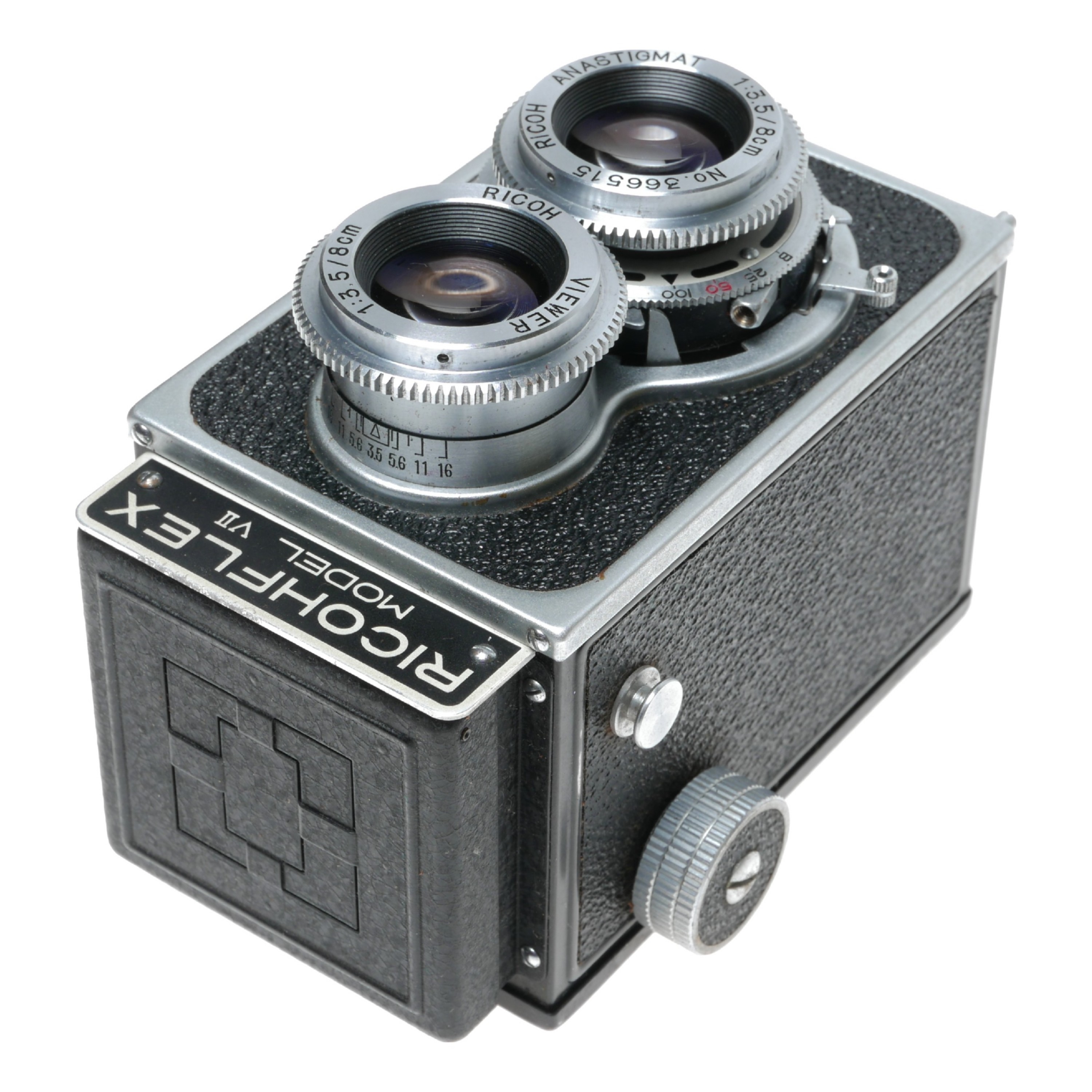 Ricohflex Model VII 6x6 TLR 120 Film Camera Riken Shutter - Vintage ...