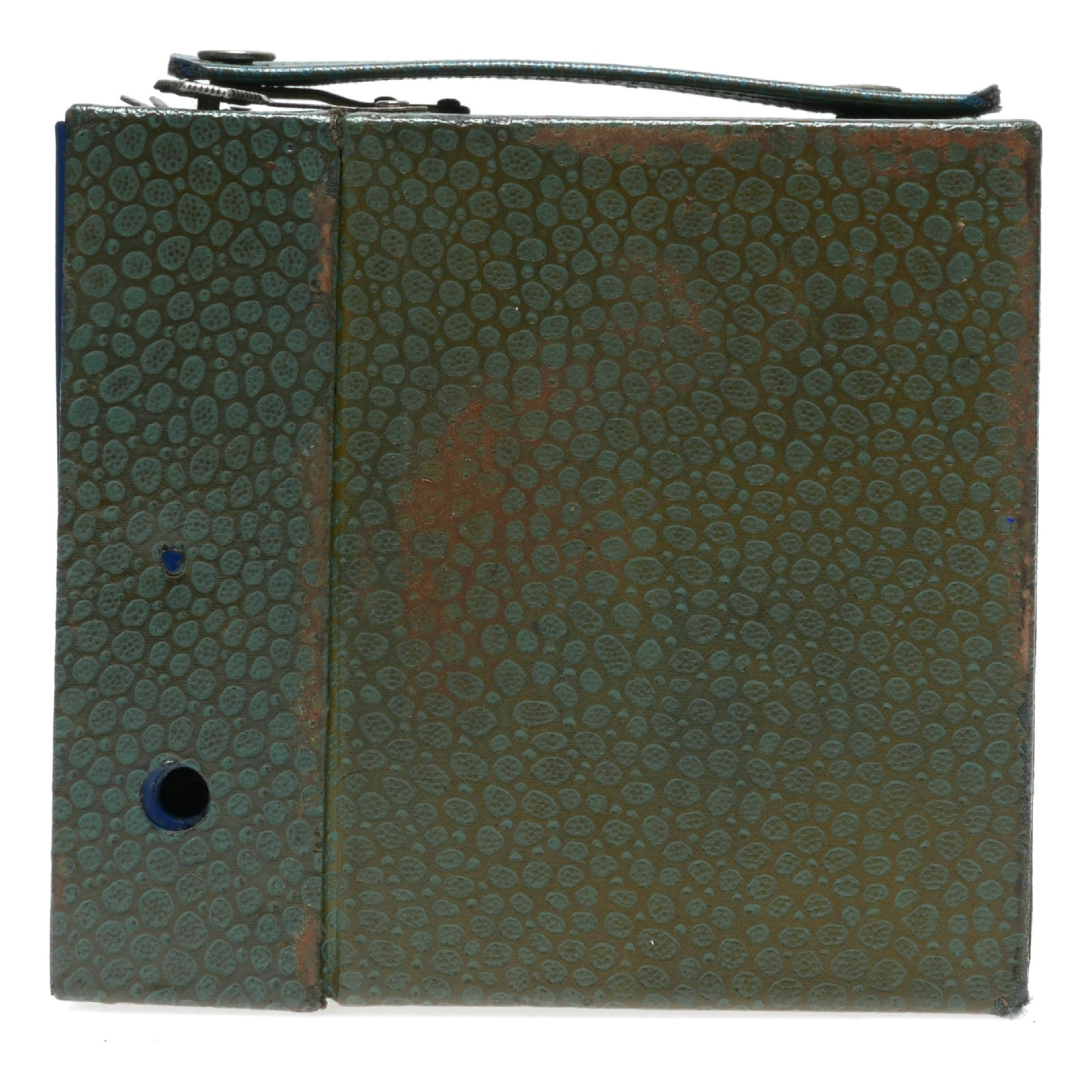 Kodak Beau Brownie 2 Blue Art Deco Box Camera Doublet Lens in Case ...