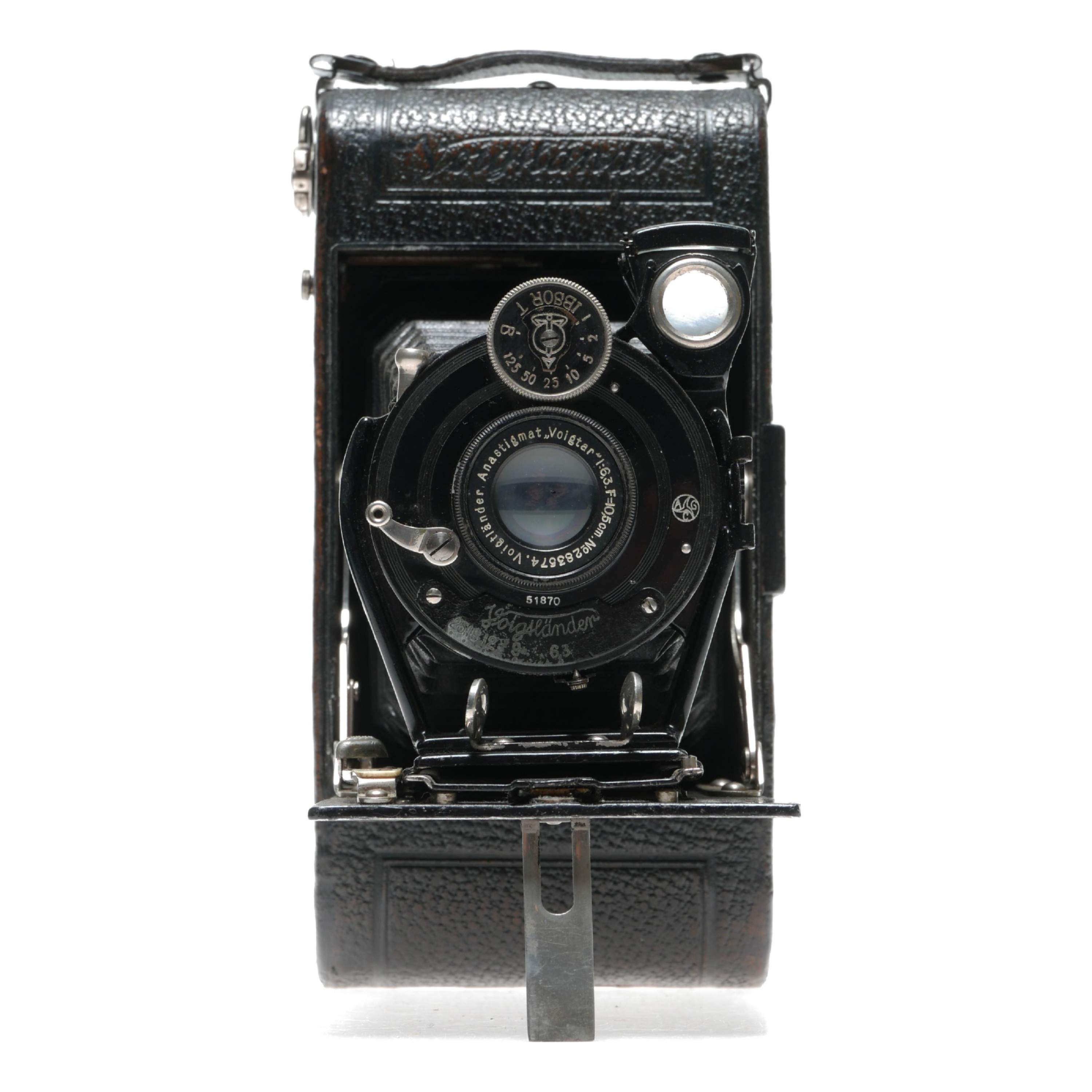 Voigtlander Rollfilm Folding Camera Ibsor Shutter 1:6.3 f=10.5cm ...