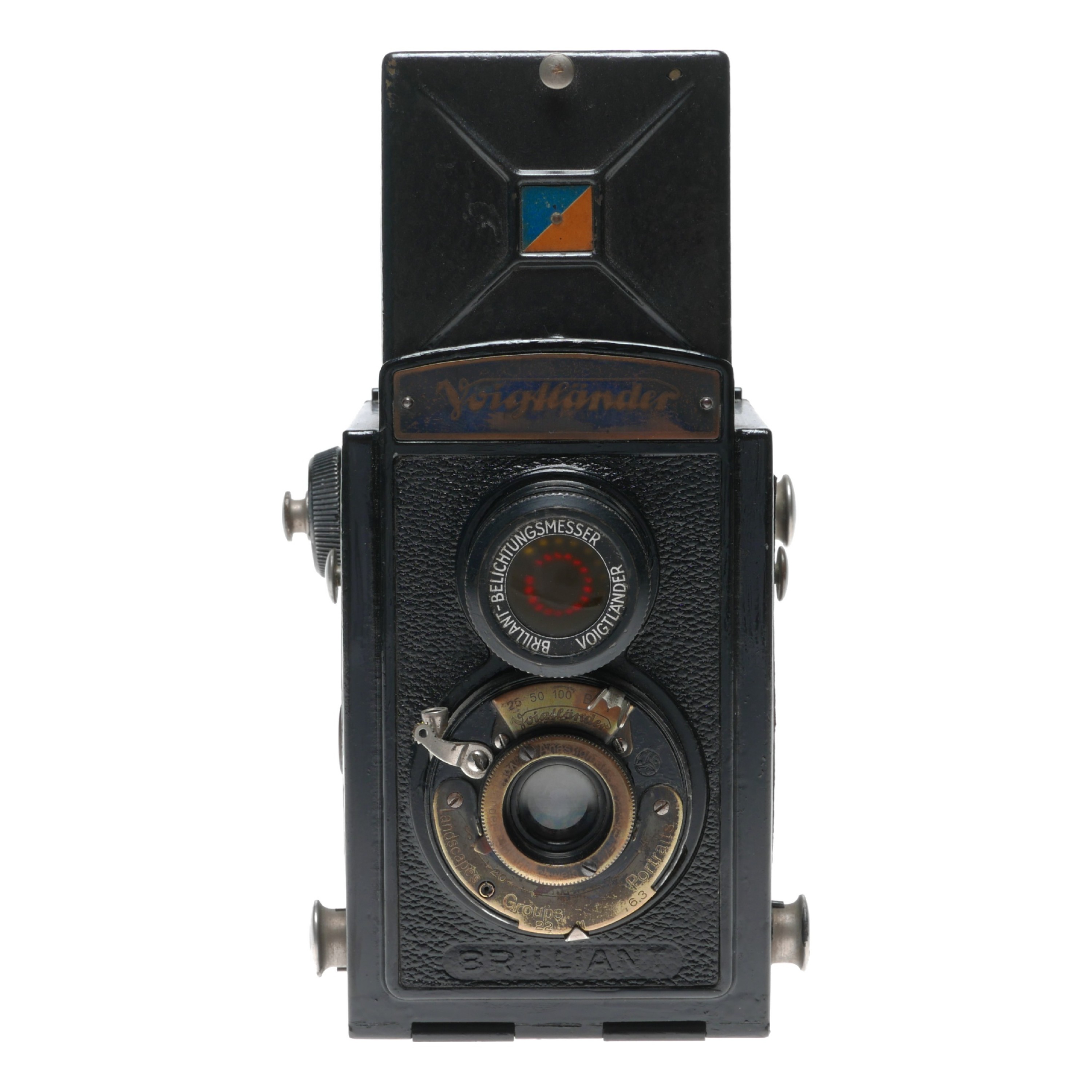 Voigtlander Brillant Metal Body TLR 120 Film Camera Skopar Early Model ...