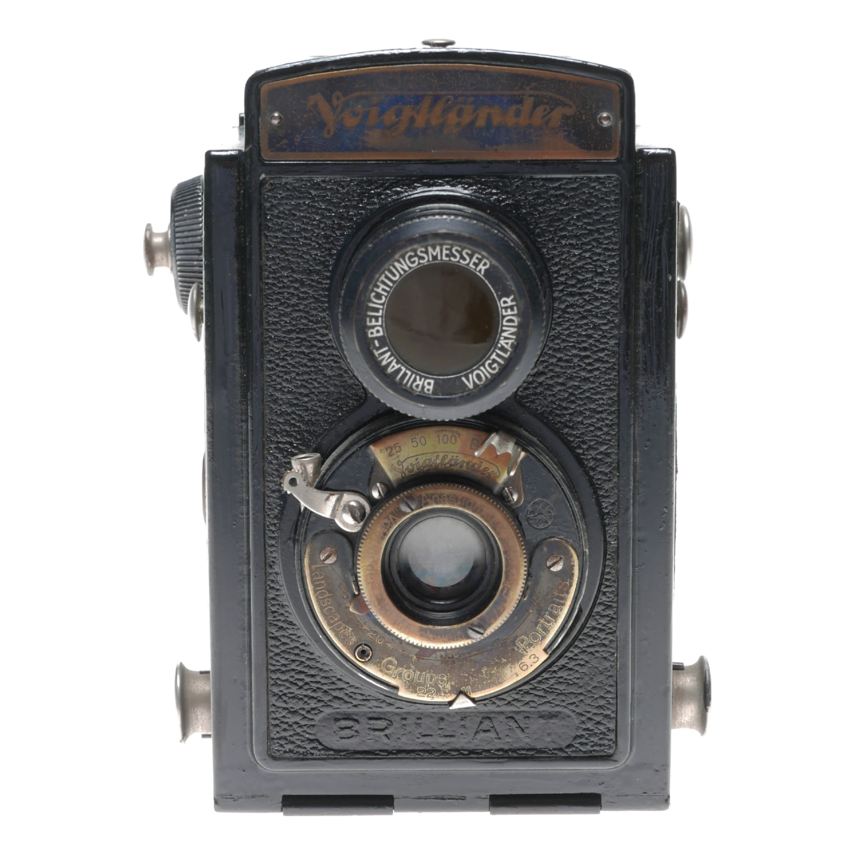 Voigtlander Brillant Metal Body TLR 120 Film Camera Skopar Early Model ...
