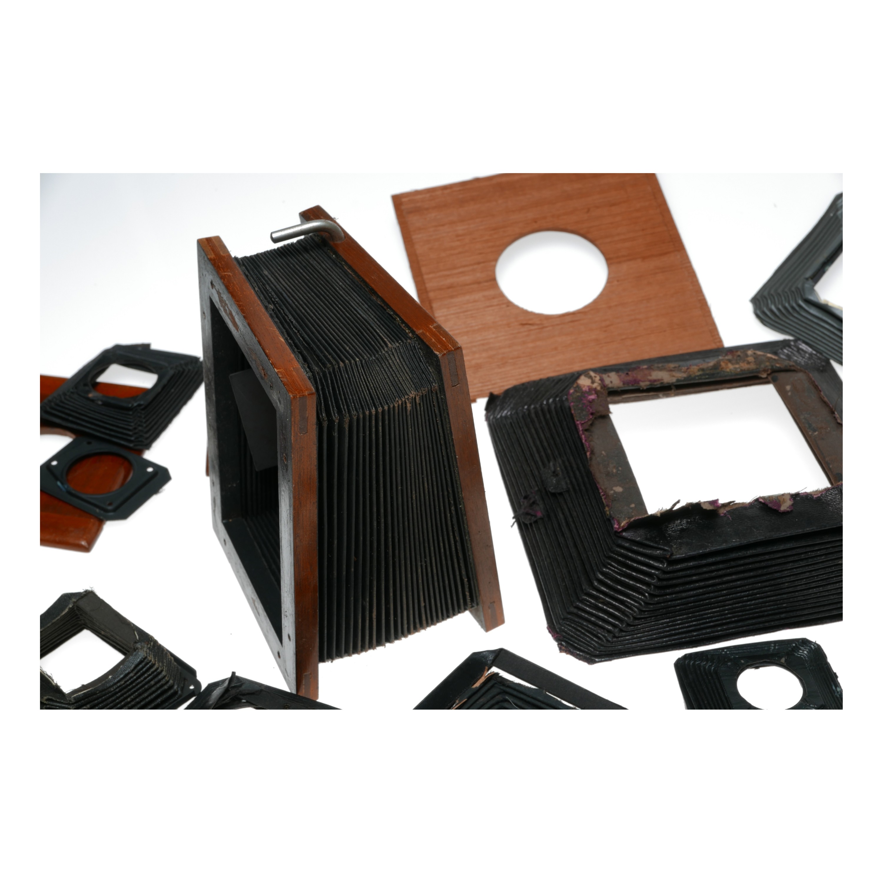 Wood Box Plate Camera Various Format Bellows Lens Boards - Vintage ...