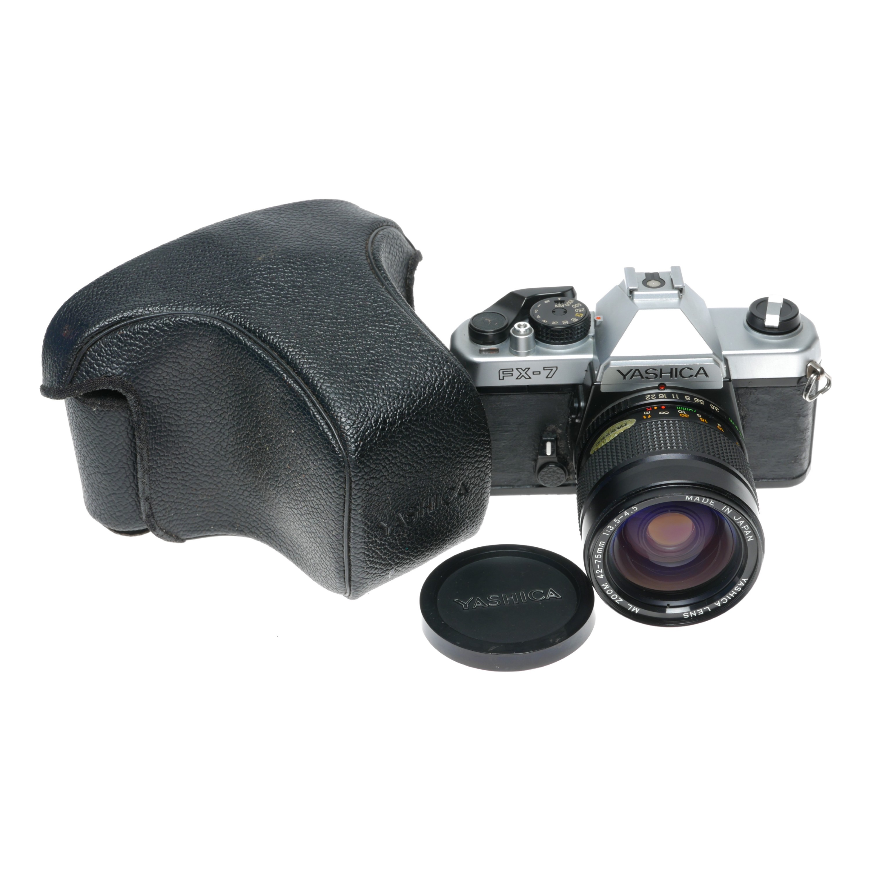 Yashica FX-7 35mm Film SLR Camera Zoom 42-75mm 1:3.5-4.5 - Vintage 1:3 ...