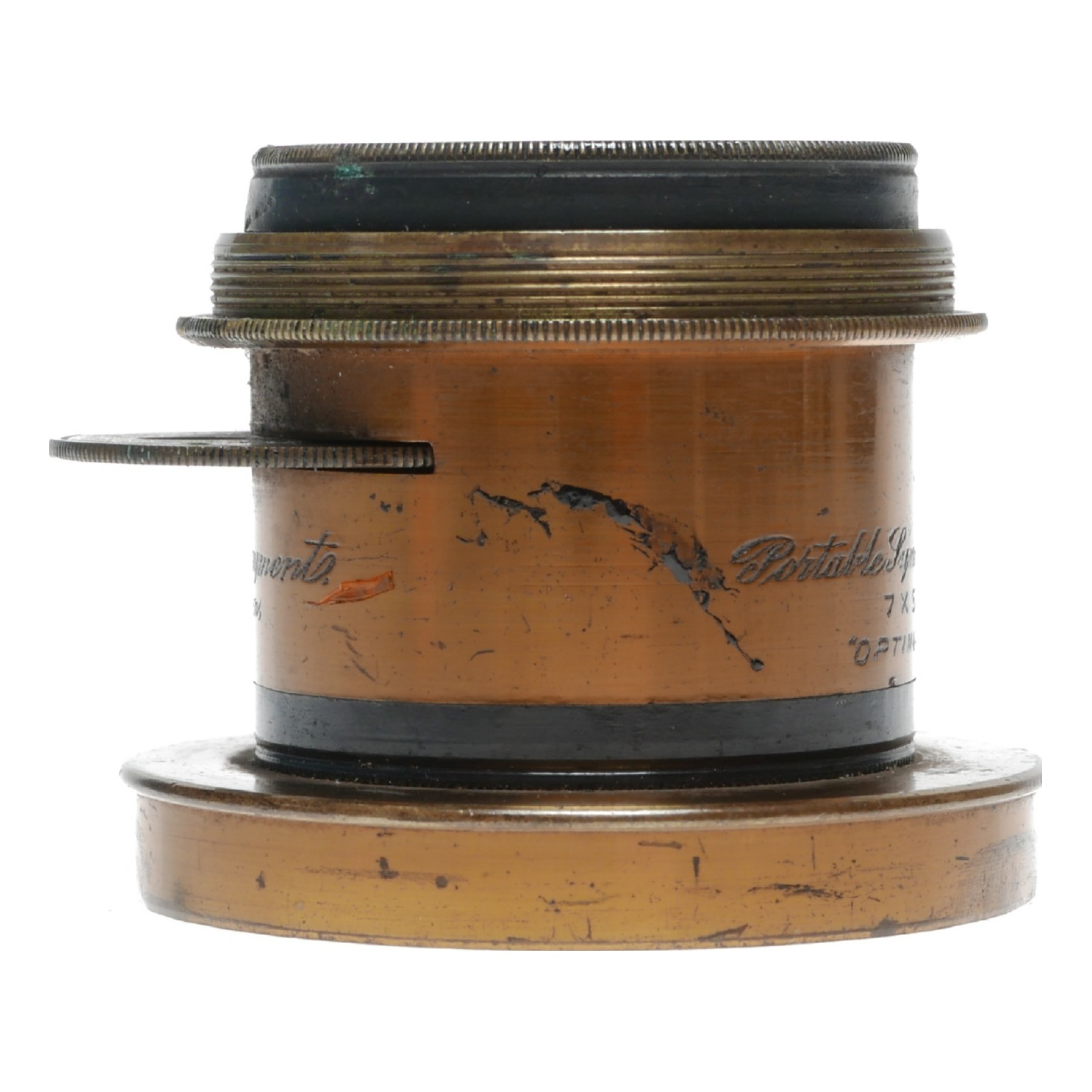 Perken Son Rayment Portable Symmetrical 7x5 Optimus Brass Lens ...