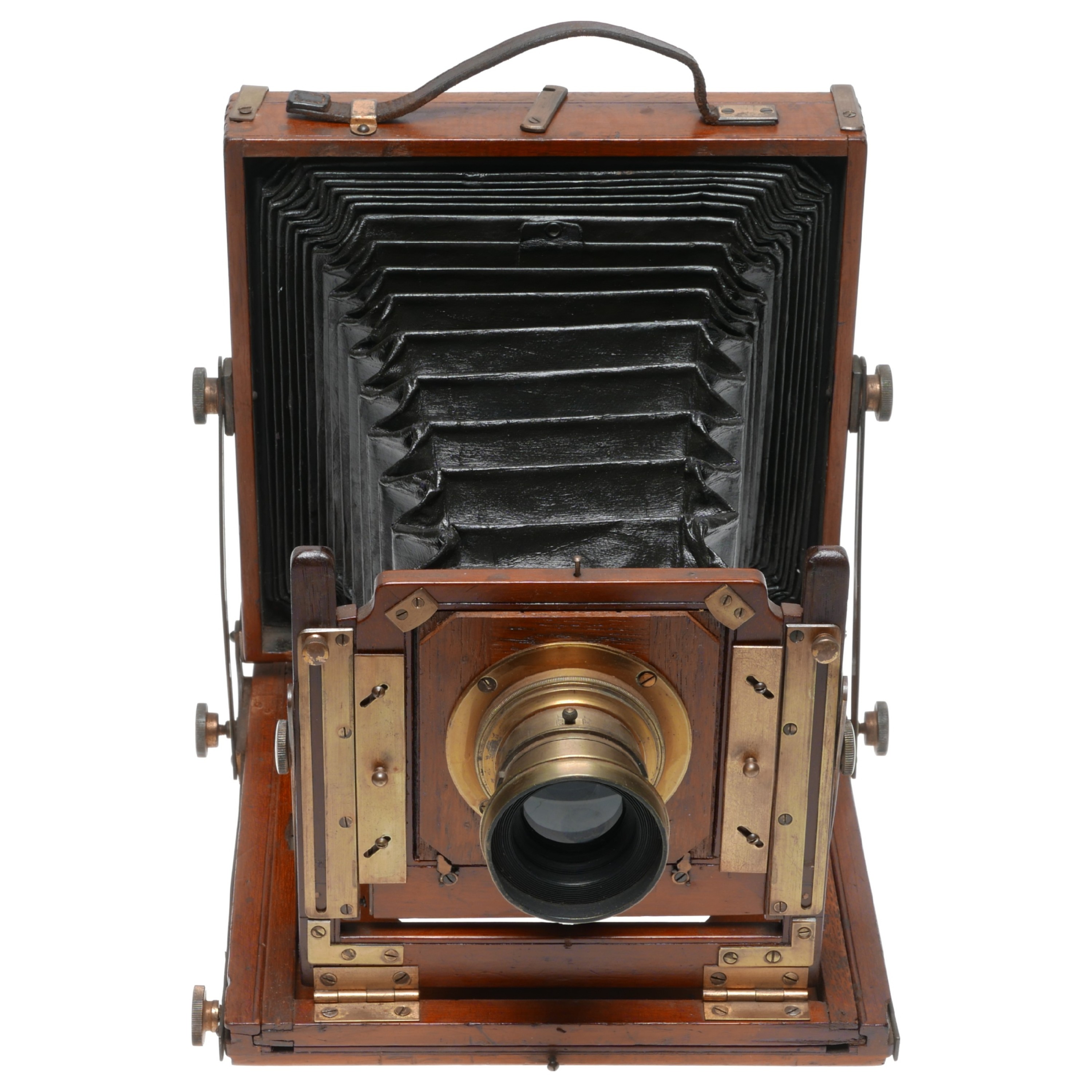 Wood Antique Field Camera Brass Lens Cut Sheet Film Backs - Vintage ...