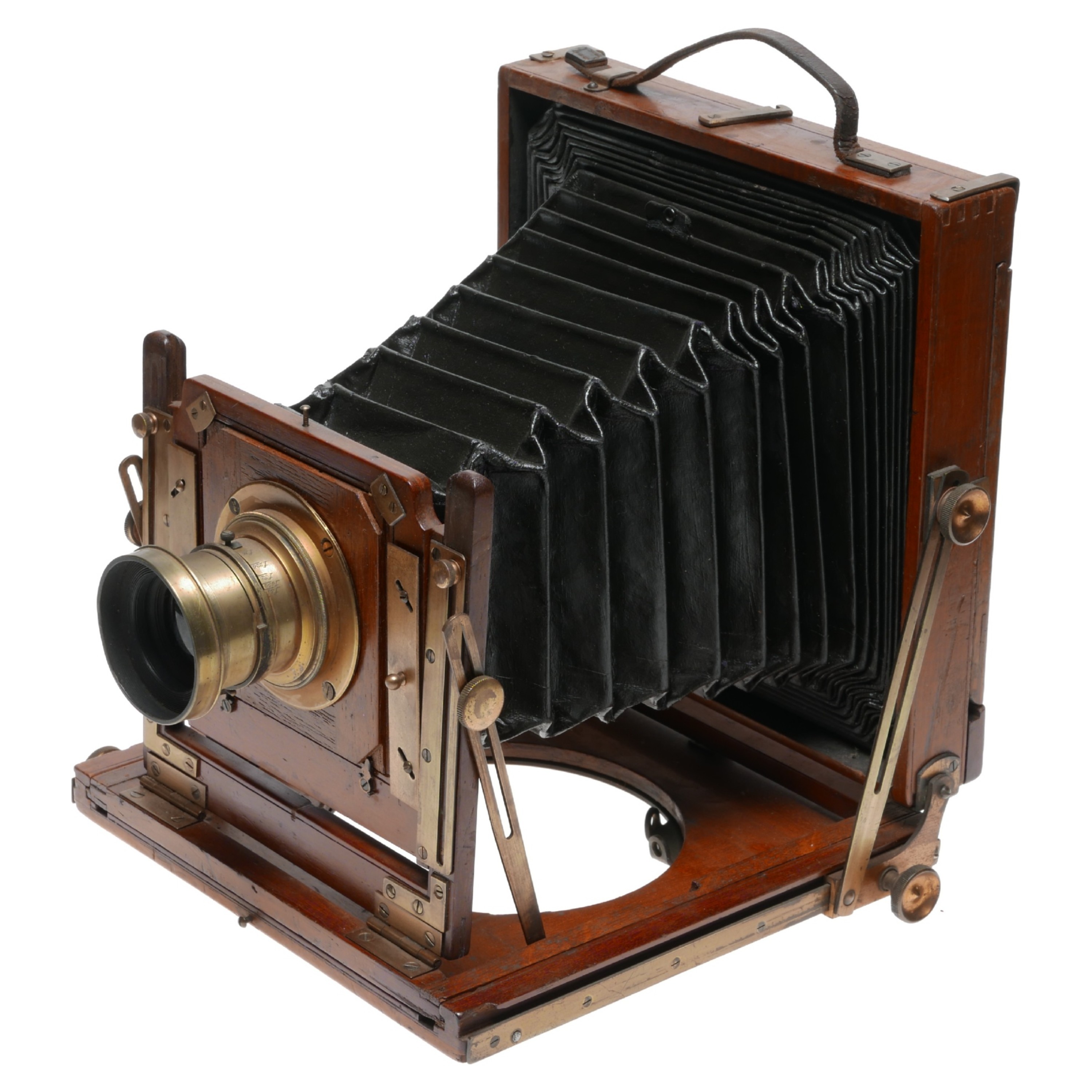 Wood Antique Field Camera Brass Lens Cut Sheet Film Backs - Vintage ...
