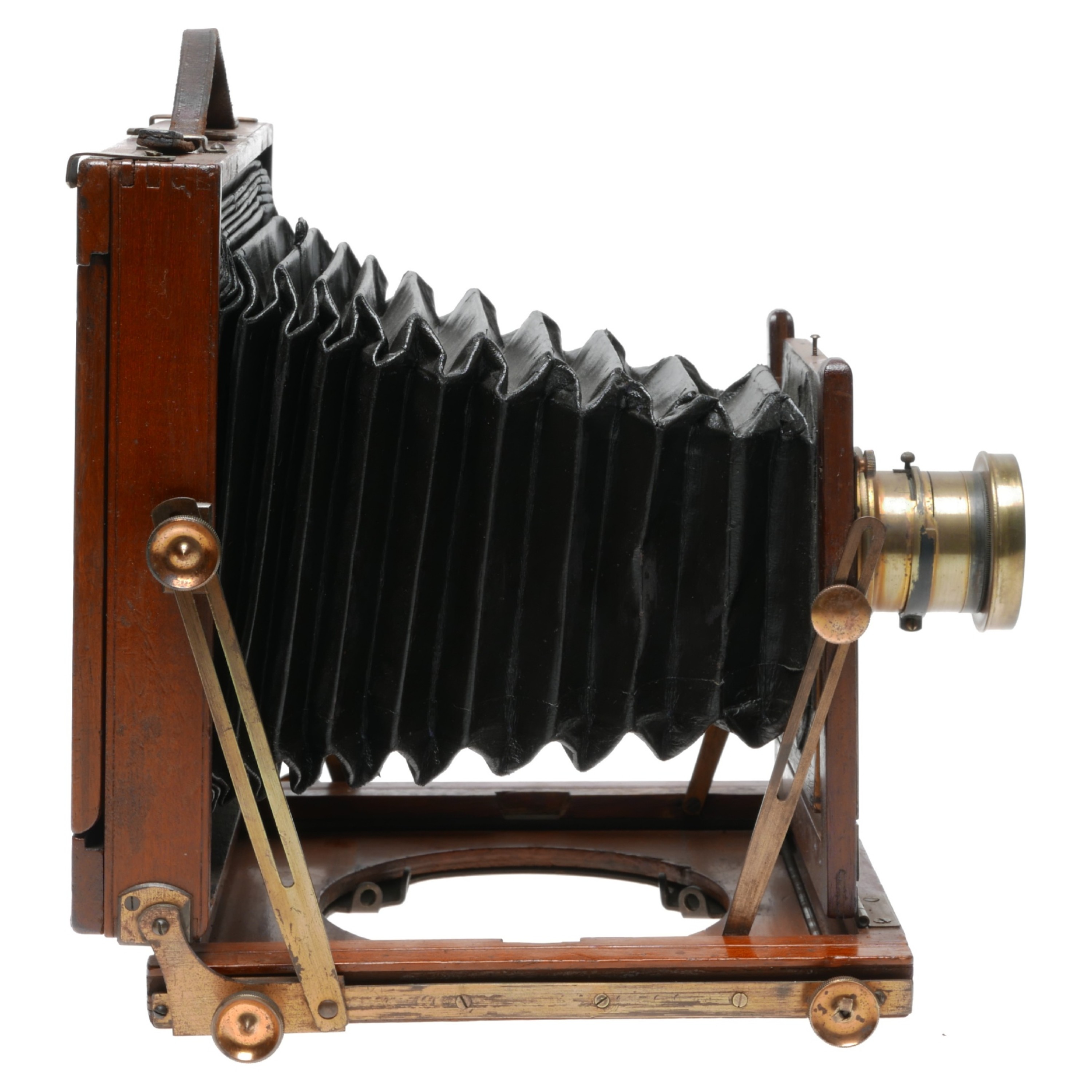 Wood Antique Field Camera Brass Lens Cut Sheet Film Backs - Vintage ...