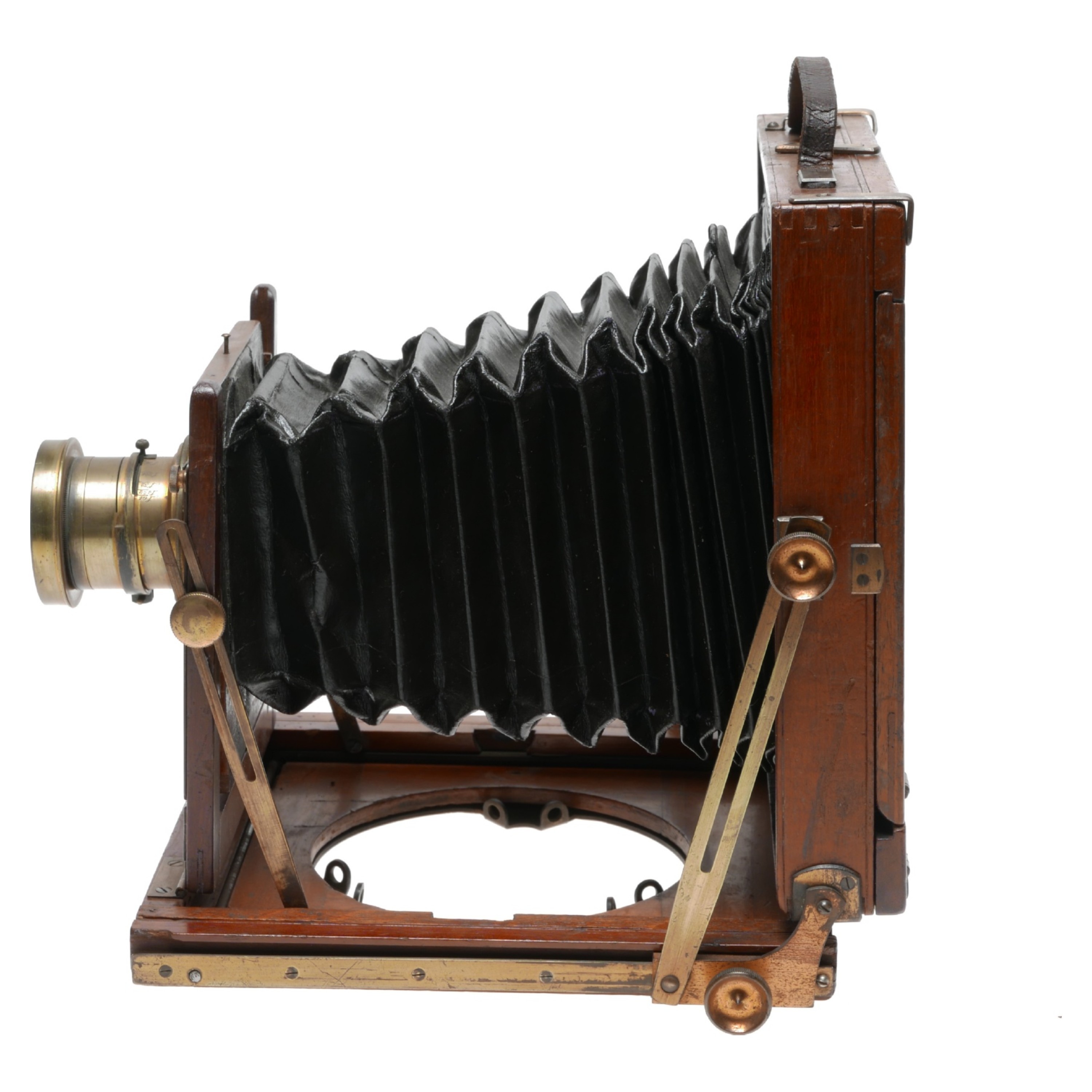 Wood Antique Field Camera Brass Lens Cut Sheet Film Backs - Vintage ...