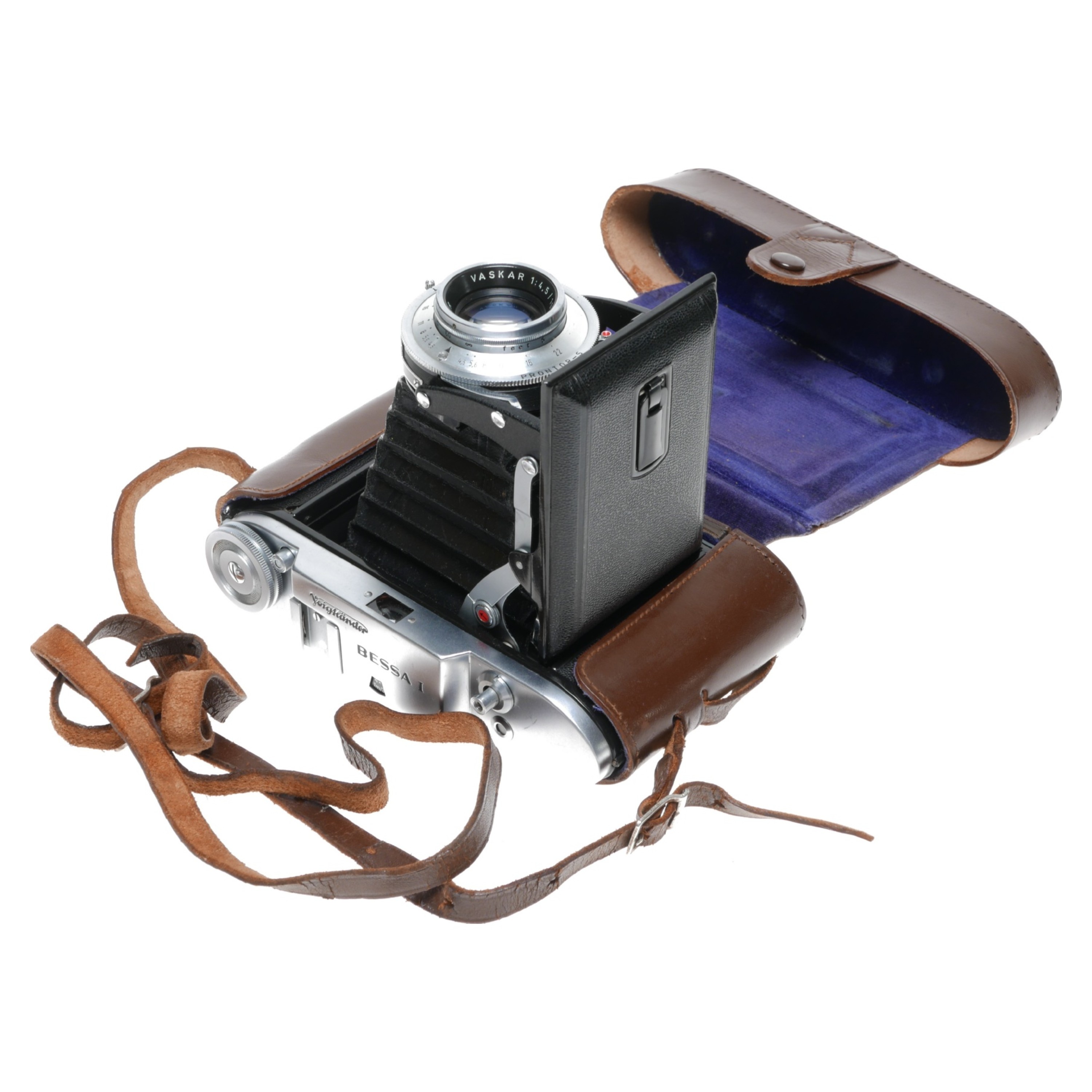 Voigtlander Bessa I Folding Camera Vaskar 1:4.5/105 - Vintage 1:4.5/105 ...