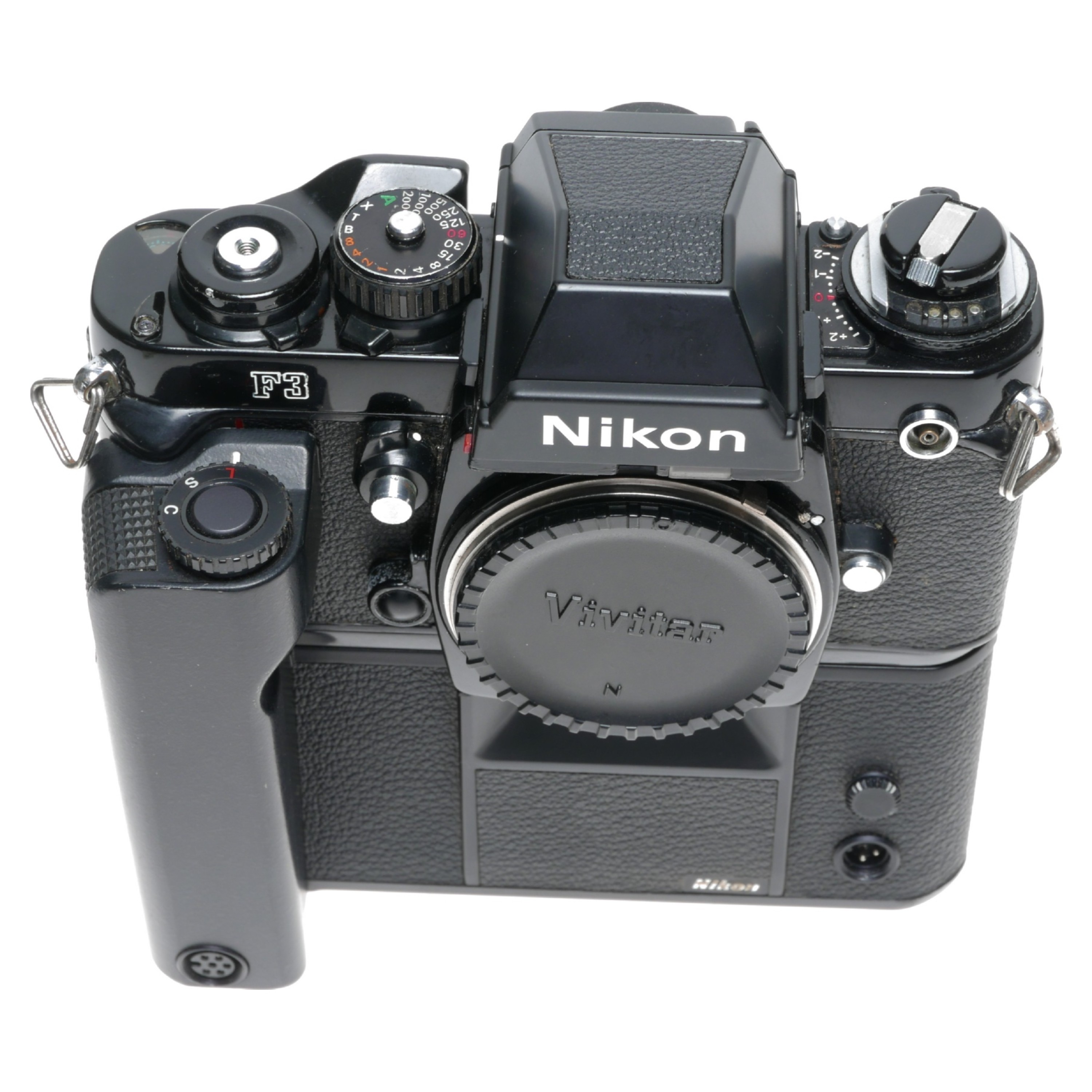 Nikon F3 SLR Film Camera MD-4 Motor Drive with Instructions - Vintage ...