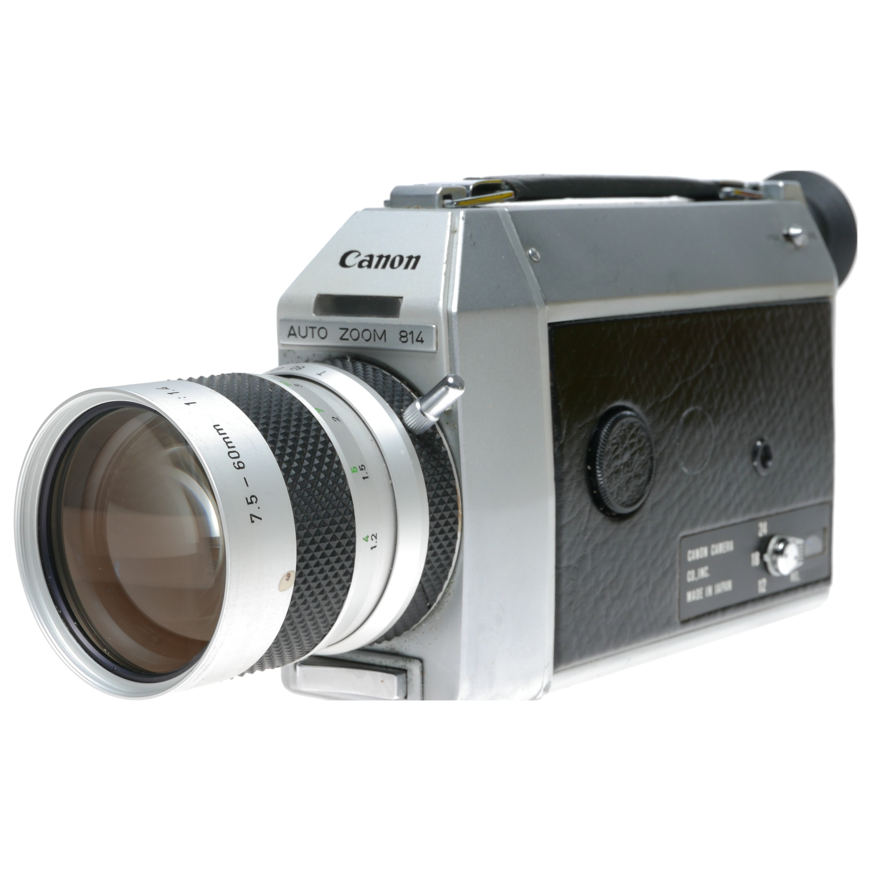 Super-8 Canon cine camera Auto Zoom 814 cased cap manual - Vintage ...