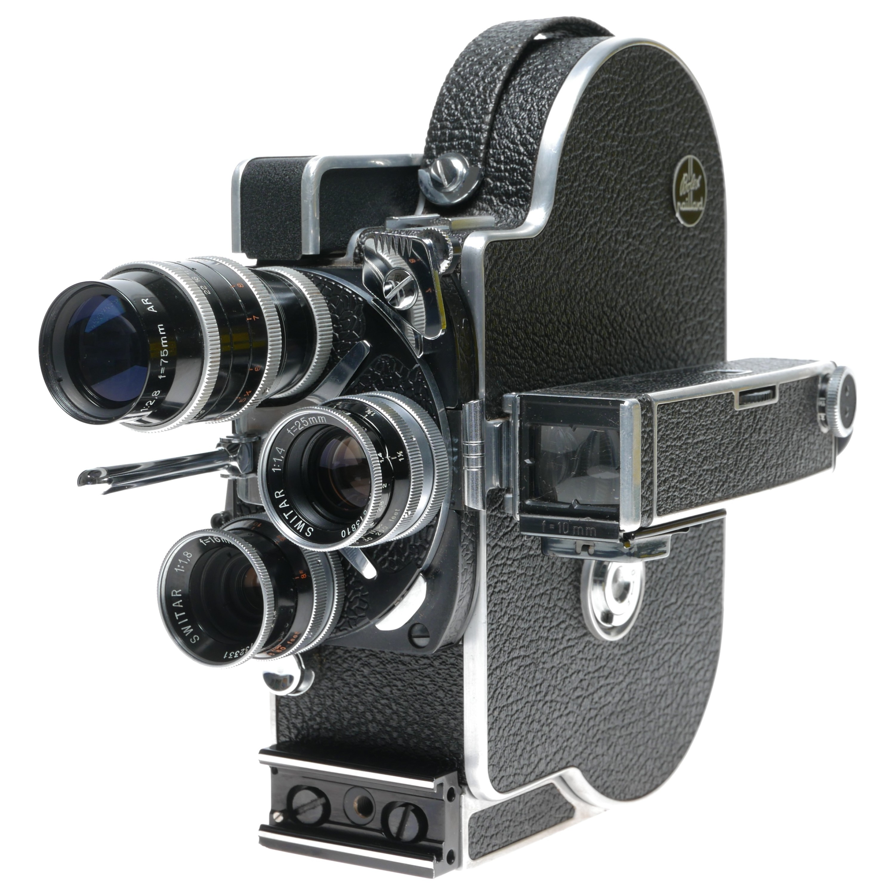 Paillard Bolex H16 Reflex full outfit Switar Optics 16mm RX camera ...