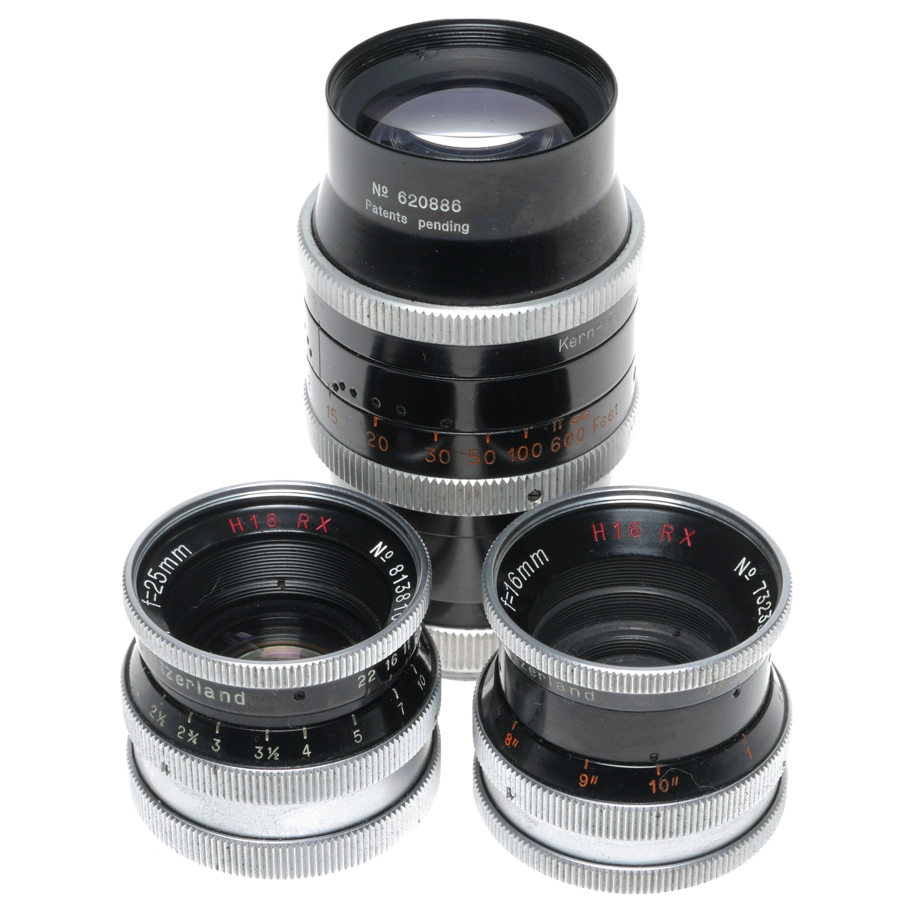 Paillard Bolex H16 Reflex full outfit Switar Optics 16mm RX camera ...