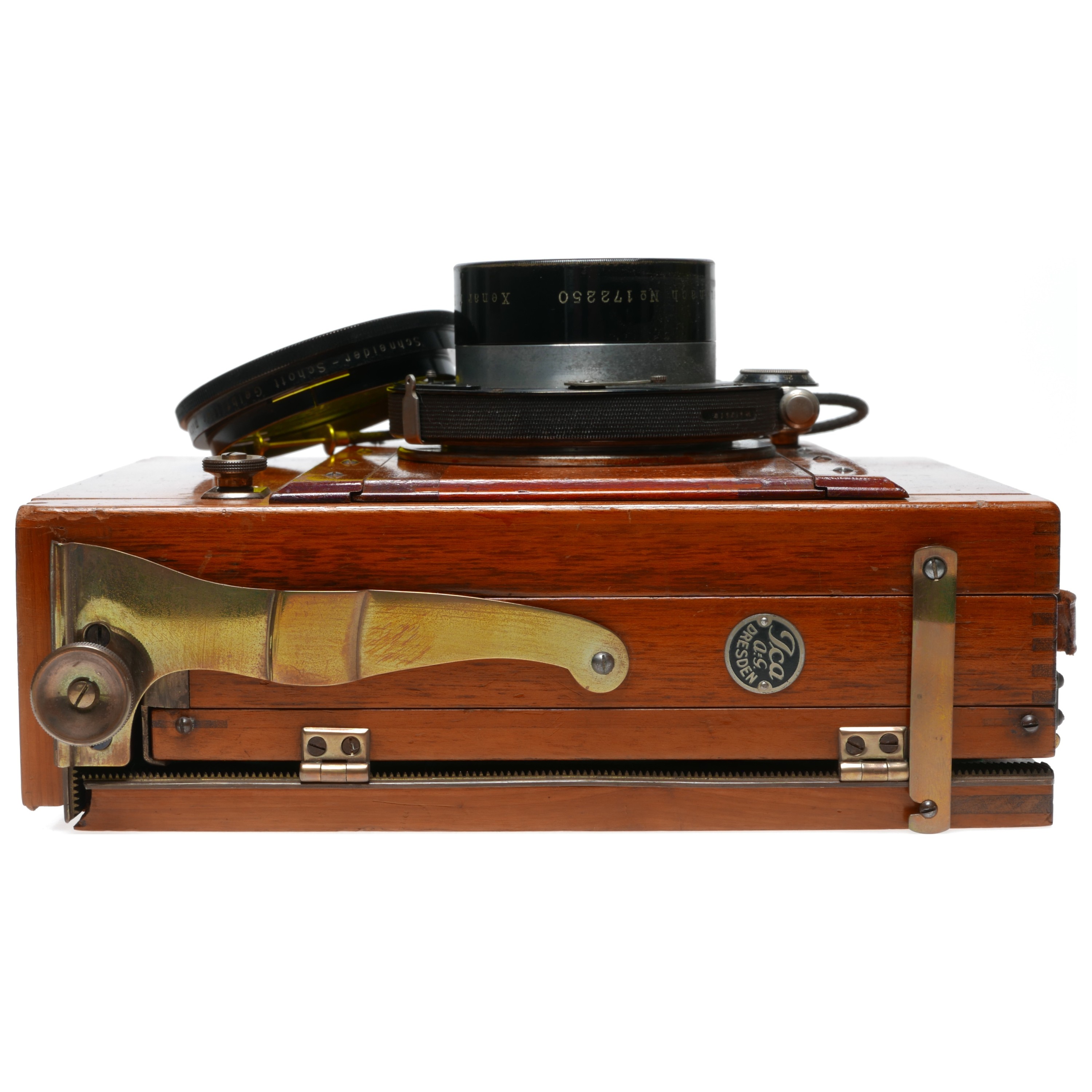 ICA Dresden Tailboard Field camera C. JOS Schneider Xenar 3.5/210 lens ...