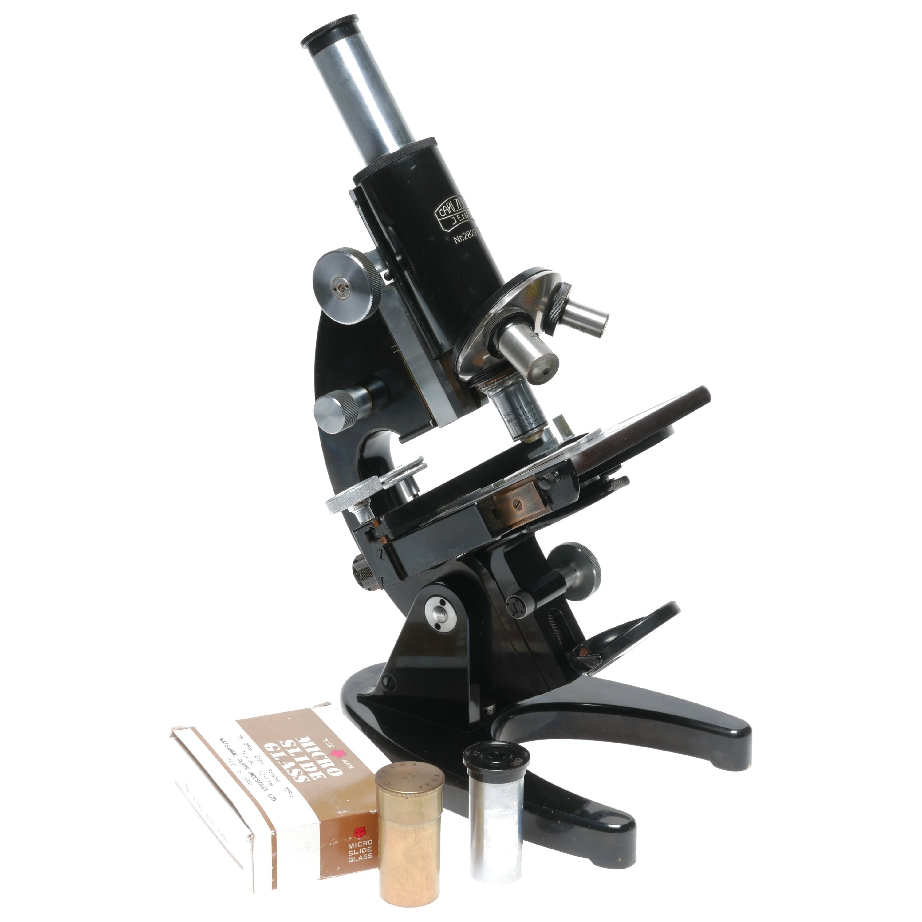 Olympus bench top microscope 3 objective lenses in original case ...