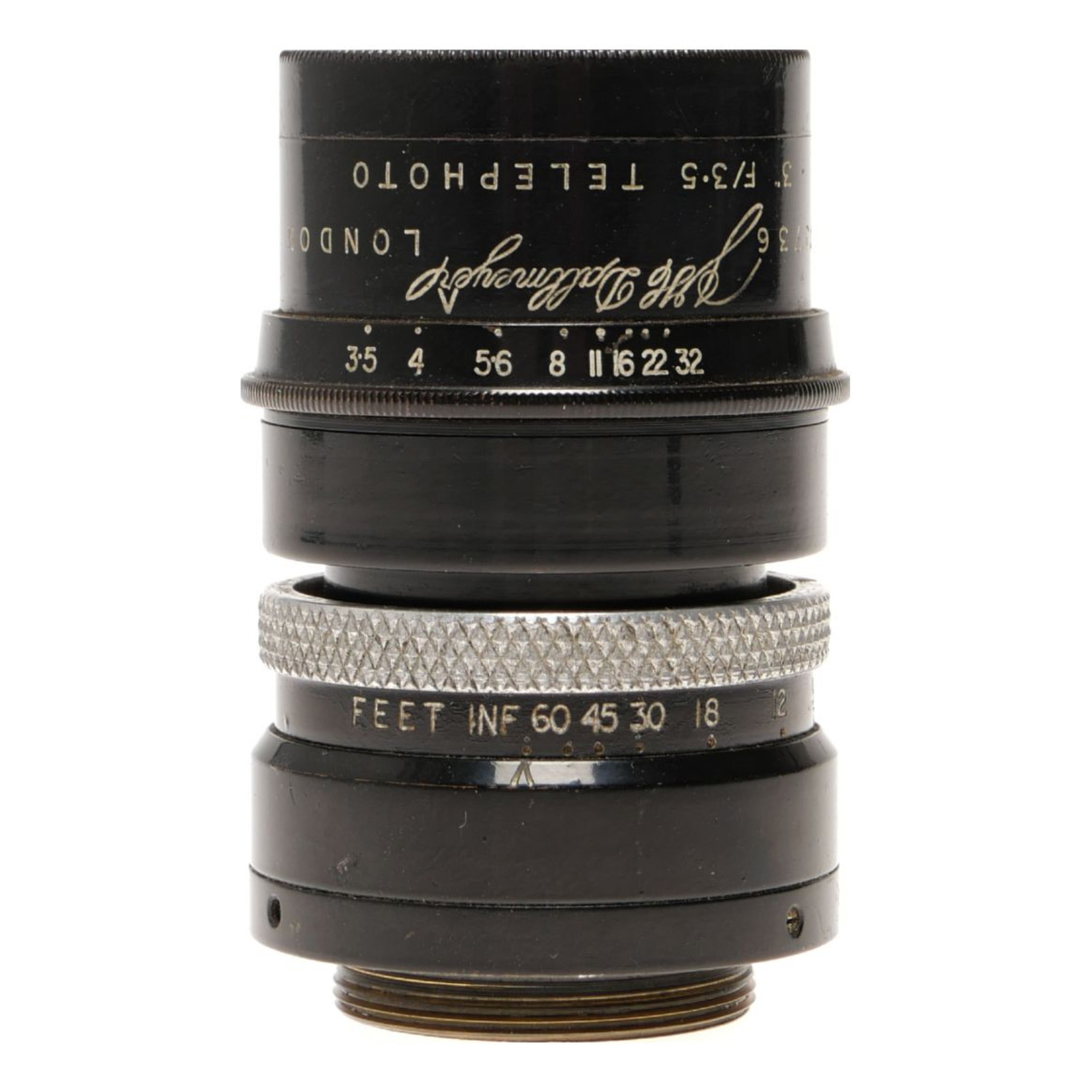 DALLMEYER Telephoto 3 Inch f/35 C-Mount Cine Lens VINTAGE 1930s