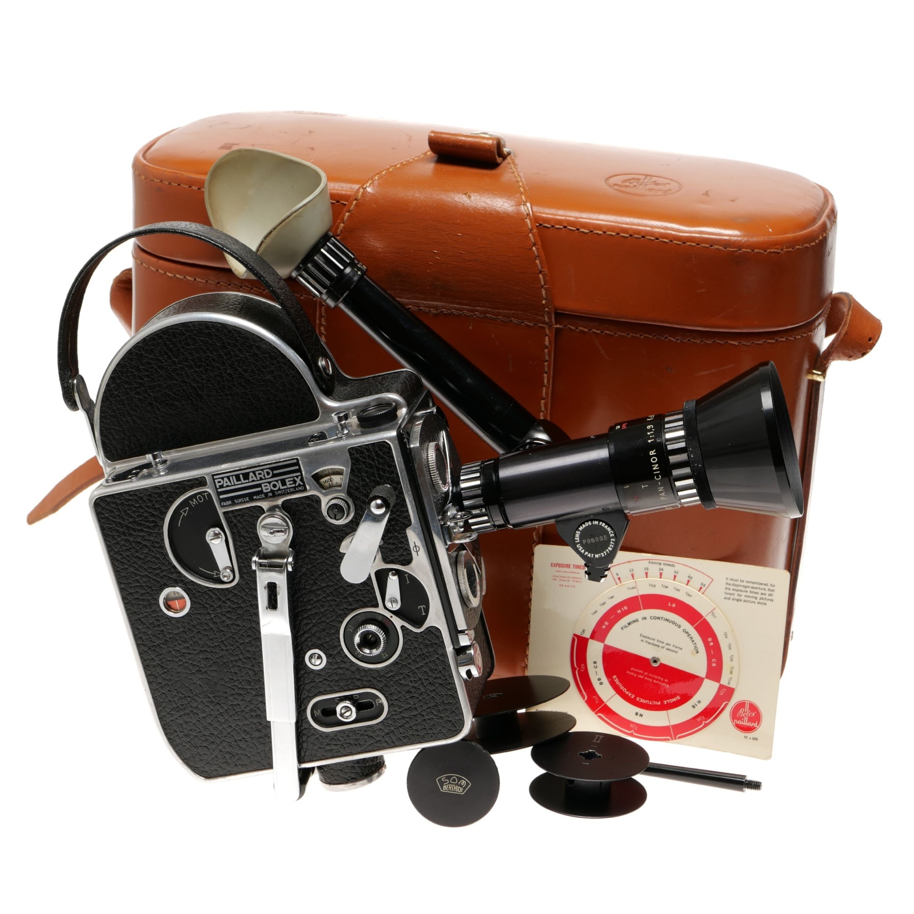 Bolex H8 8mm Cine Camera Pan-Cinor Angenieux PARTS/DISPLAY