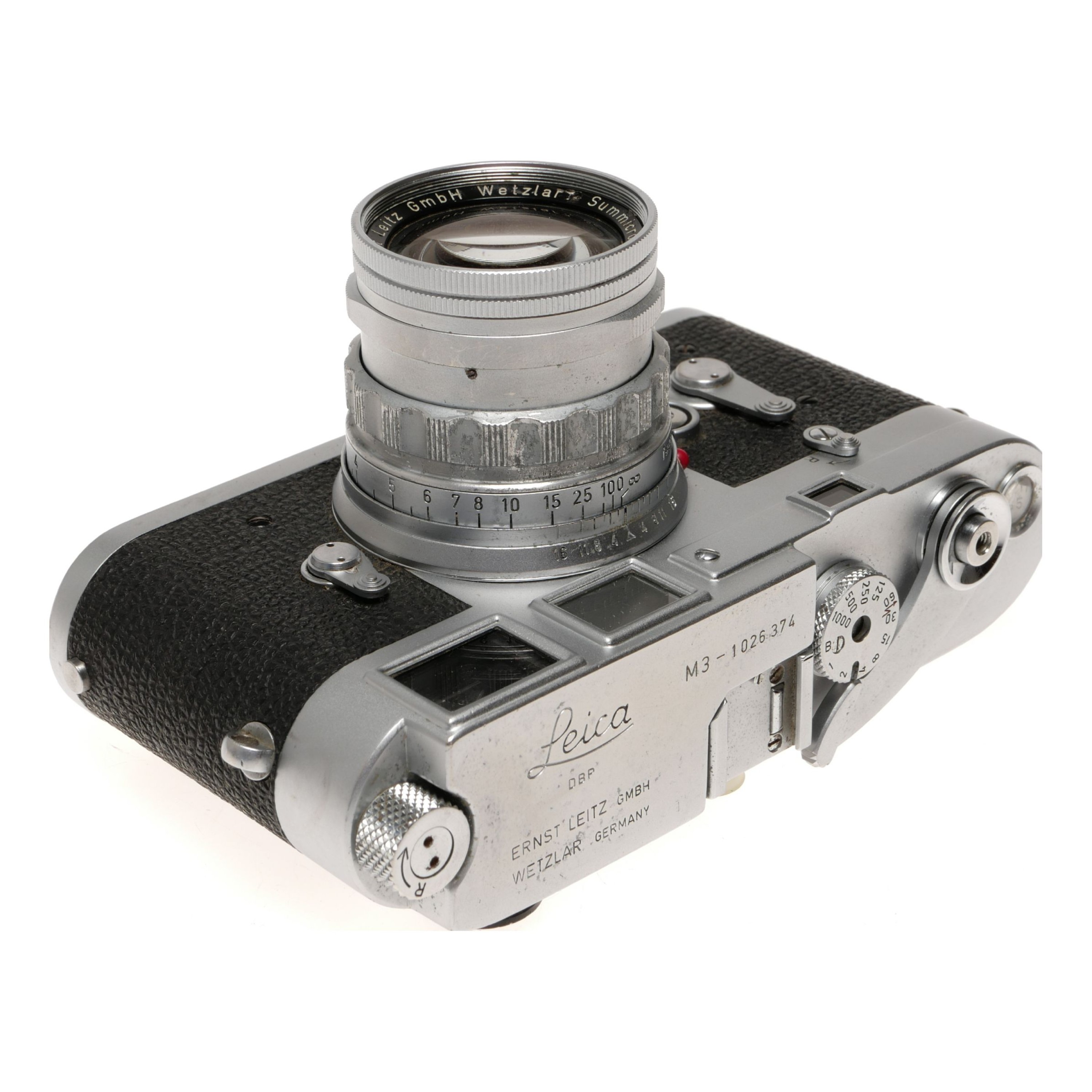LEICA M3 RF film camera Summicron 50mm f/2 chrome Meter Case Kit
