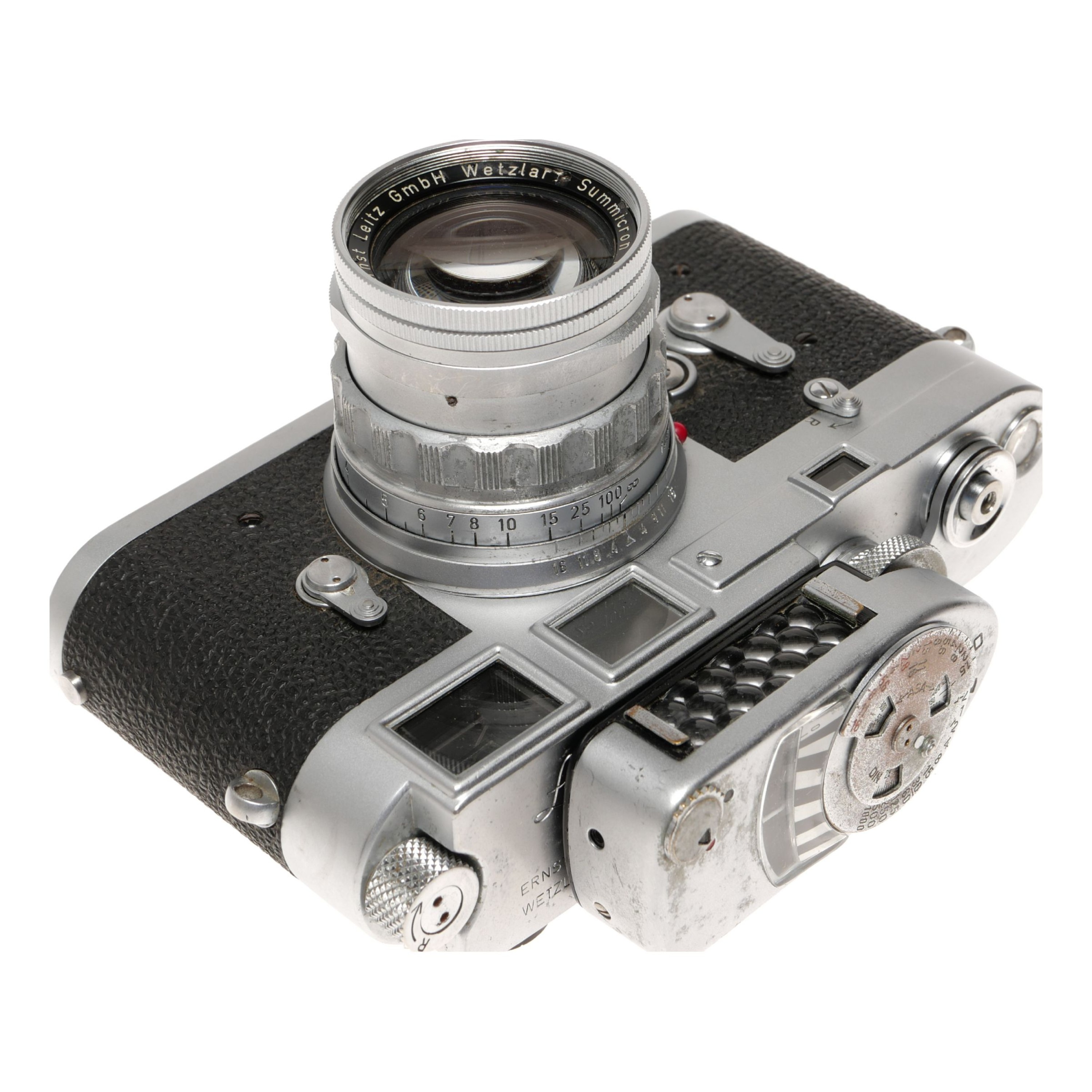 LEICA M3 RF film camera Summicron 50mm f/2 chrome Meter Case Kit