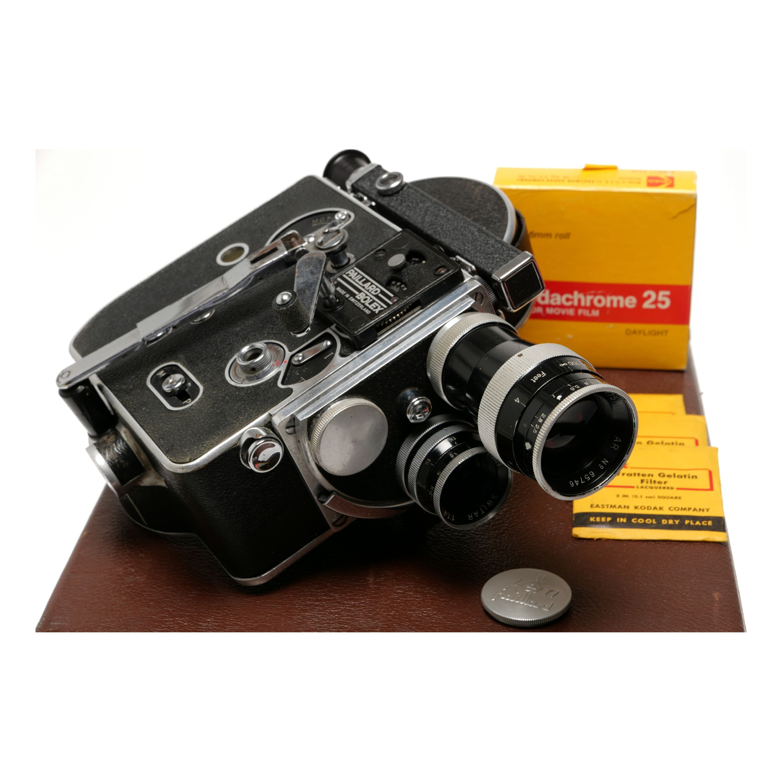 Bolex H16 Deluxe 16mm Movie Camera 2 Lens Kit