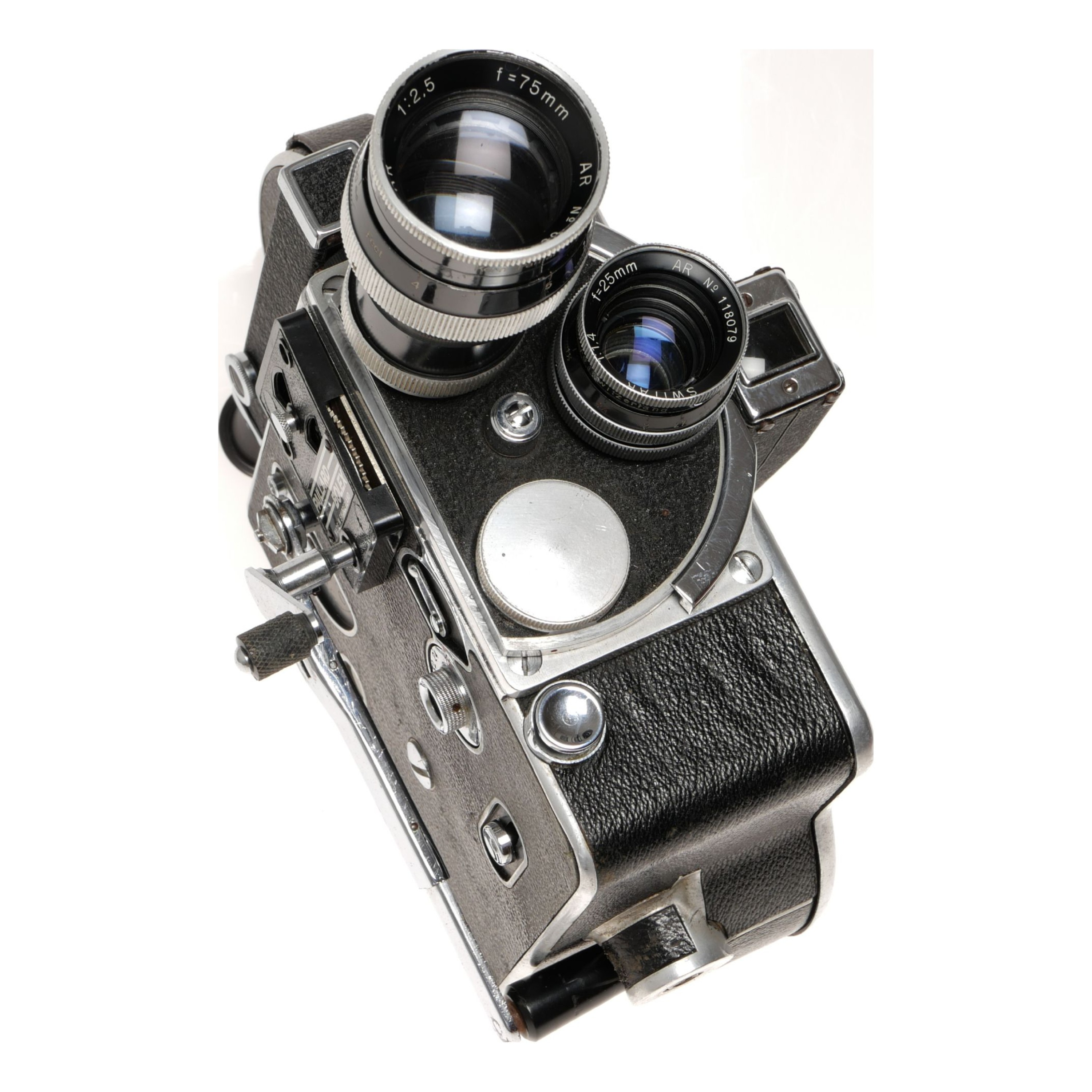 Bolex H16 Deluxe 16mm Movie Camera 2 Lens Kit