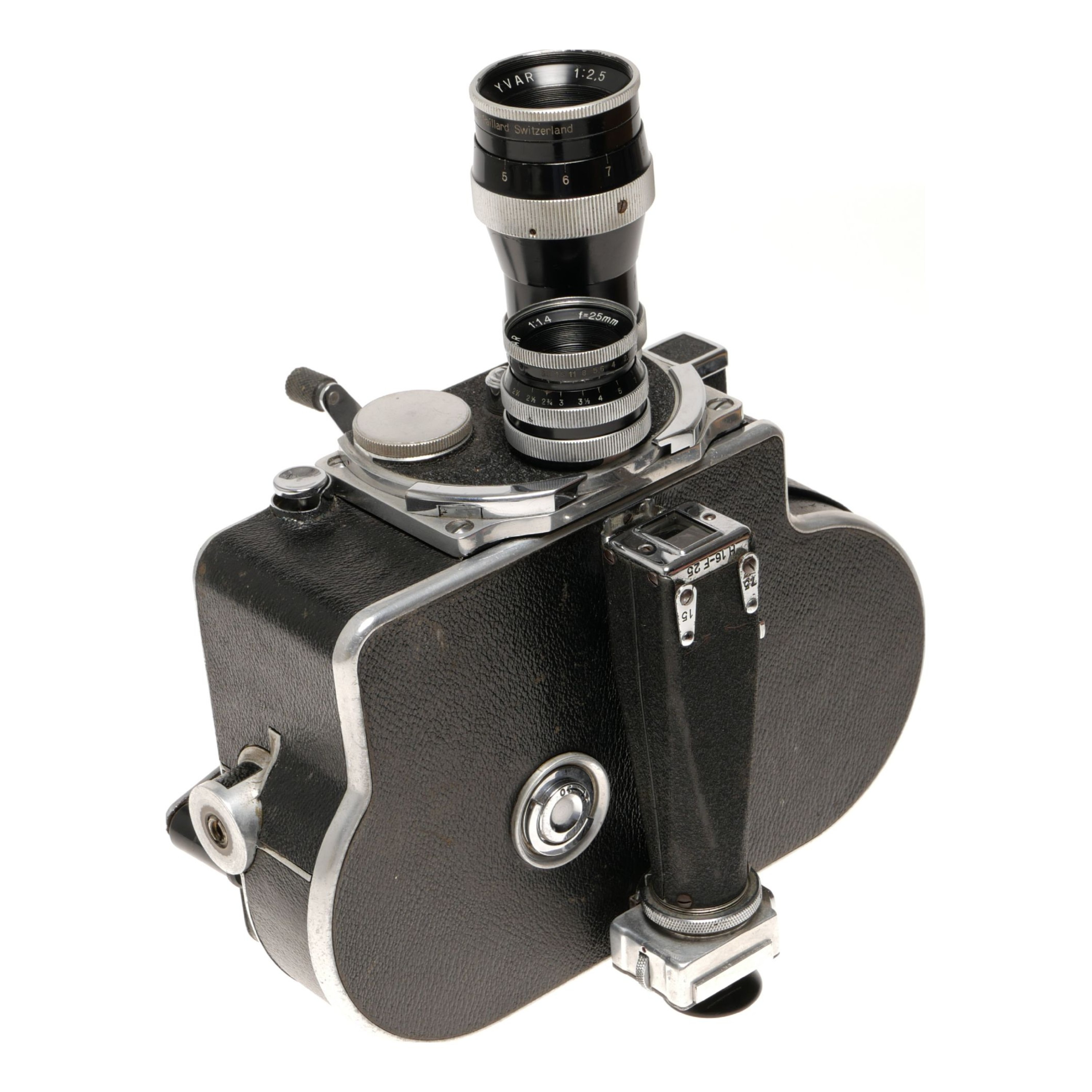 Bolex H16 Deluxe 16mm Movie Camera 2 Lens Kit