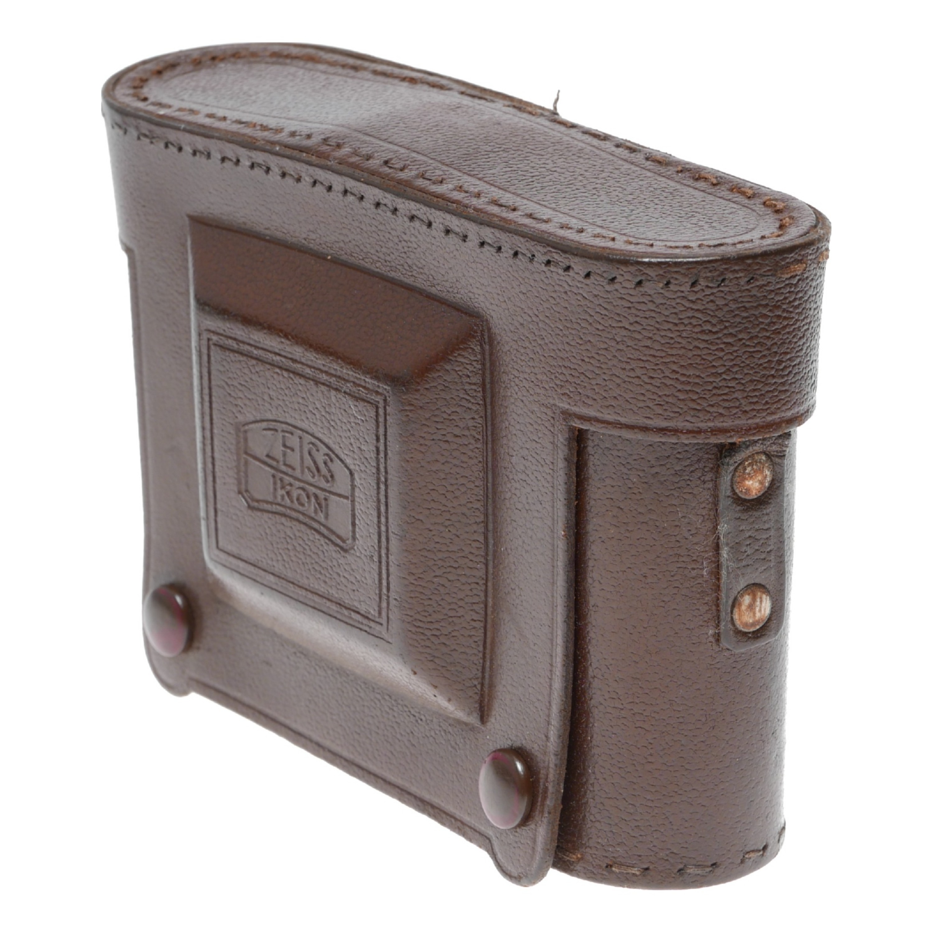 Zeiss Ikon Folding vintage film camera antique leather case in used ...