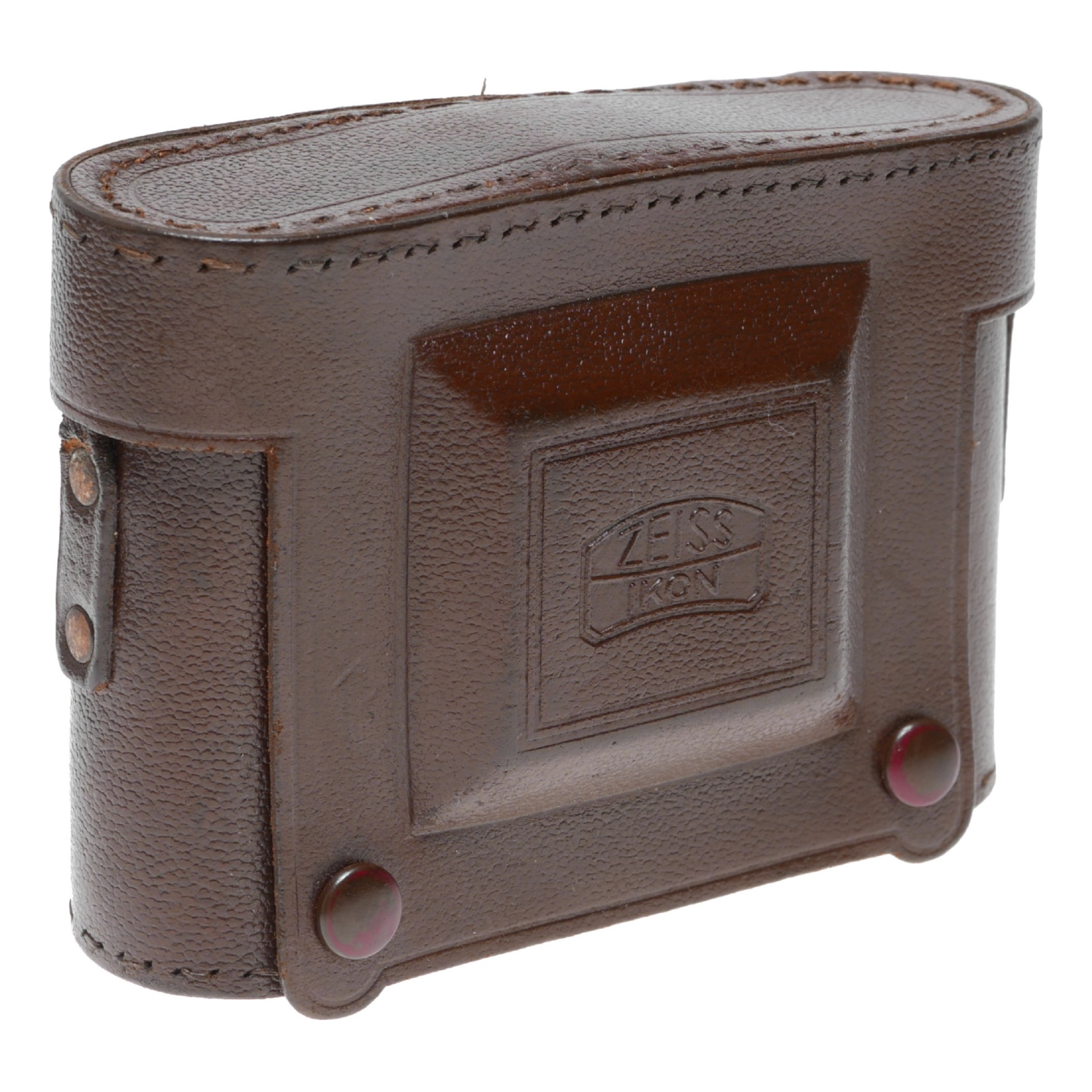 Zeiss Ikon Folding vintage film camera antique leather case in used ...
